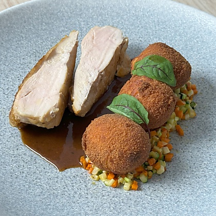 Pileći file s domaćim kroketima i povrćem | Recepti | MasterMeal by Melkior